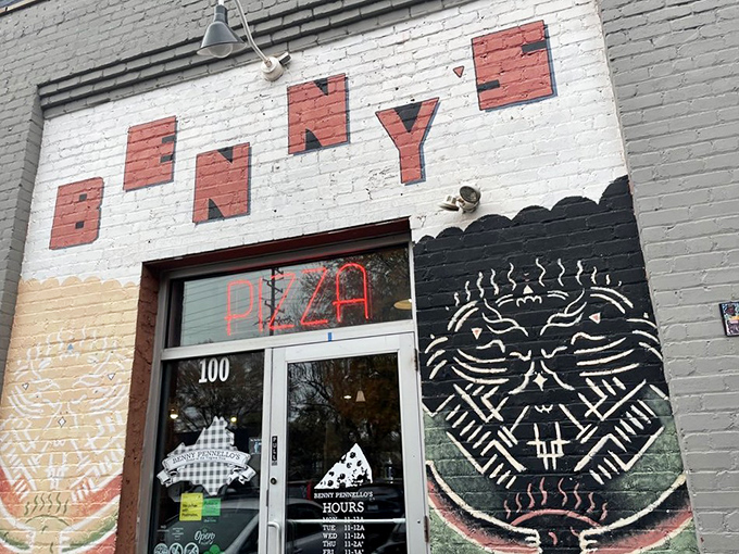  Benny Pennello's doesn't just serve slices, they serve commitments&mdash;each one requiring both hands and possibly a training regimen.