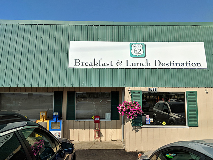 Diner 62 (Central Point): Behind that unassuming green exterior lurks the breakfast destination worth planning your entire road trip around.