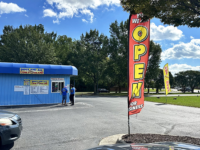 This little blue box of joy proves great things come in small packages &ndash; especially when those things are topped with legendary chili.