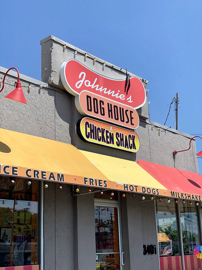 Johnnie's Dog House combines the charm of a 1950s diner with the serious business of frankfurter perfection.