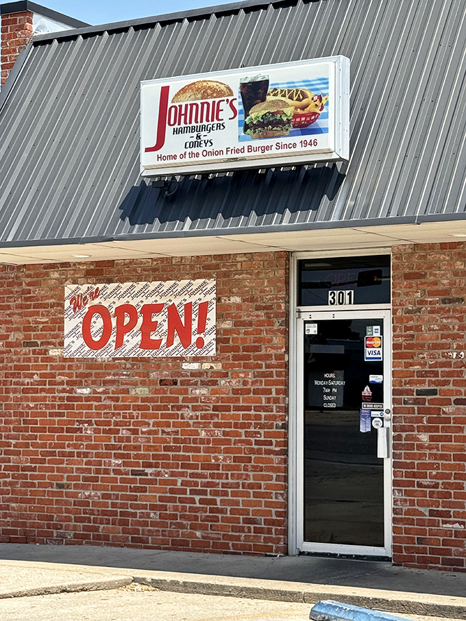 Brick, mortar, and legendary coneys. Johnnie's unassuming exterior hides El Reno's worst-kept culinary secret&mdash;hot dogs worth writing home about.