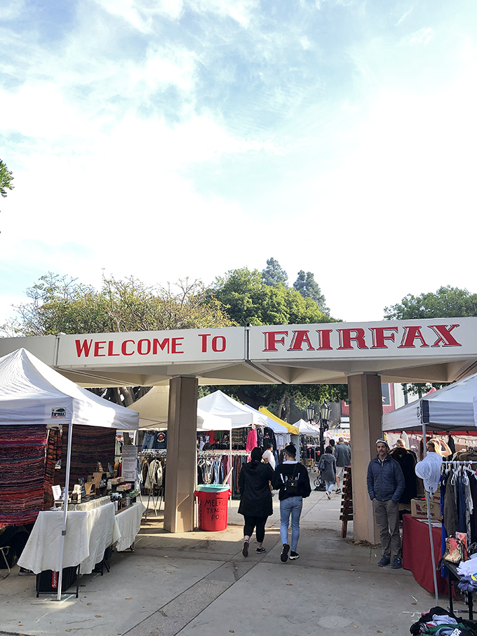 Welcome to Fairfax – where the cool kids come to hunt vintage treasures and pretend they're not influencers.