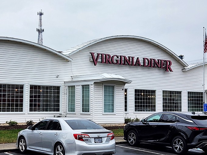 The Virginia Diner's curved roof design &ndash; like a cathedral dedicated to the religion of proper biscuits and gravy.