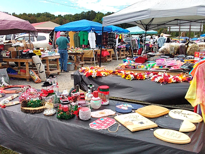 Tools, toys, and treasures galore! This outdoor bazaar proves that shopping can be an adventure rather than just an errand.