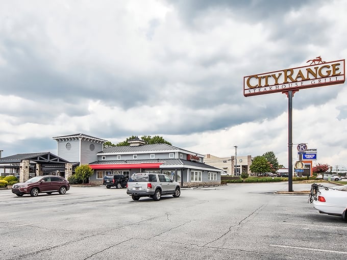 That sign promises steak salvation. CityRange delivers upscale flavor without the upscale attitude &ndash; the best of both worlds.