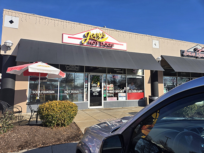 Modern on the outside, timeless on the inside. Joey's proves good hot dogs never go out of style.