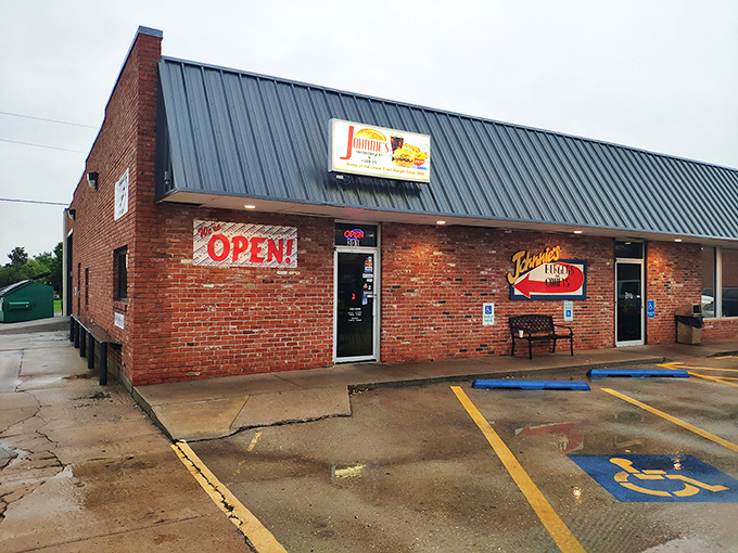 Simple pleasures done right! Johnnie's brick fa&ccedil;ade and straightforward signage announce "we're about the food, not the frills."