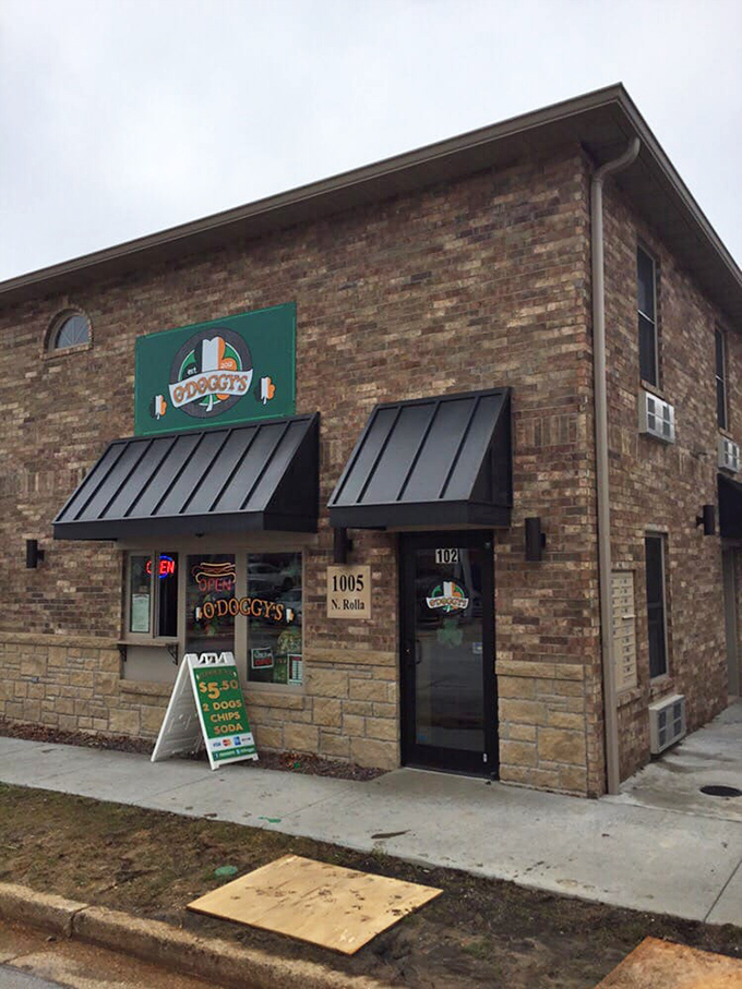Stone walls and emerald signage hint at the Irish-influenced flavor bombs waiting inside this beloved Rolla institution.