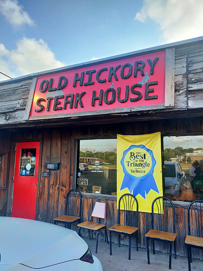 This wooden wonder has been serving award-winning steaks long enough to earn every splinter in its character-filled walls.