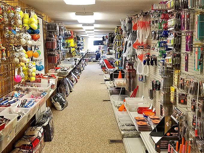 A sea of colorful merchandise in this treasure trove of treasures, finding that perfect something you never knew you needed.