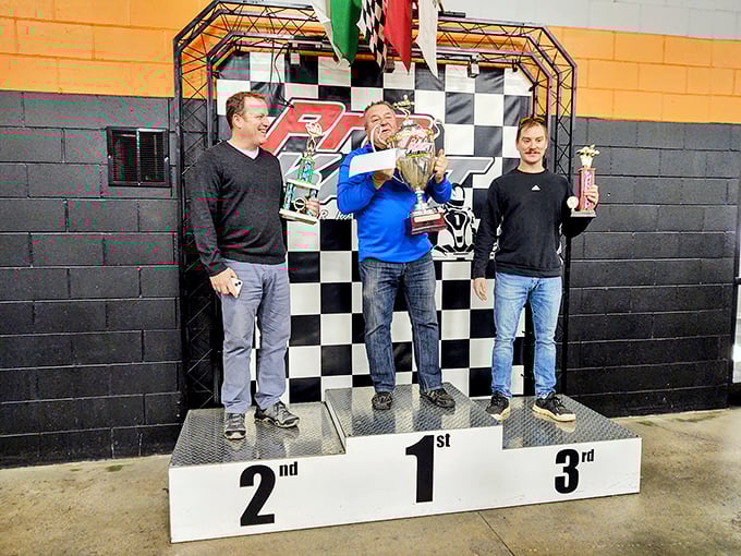 Victory tastes sweeter when there's hardware involved. The podium ceremony: where adults get to feel like kids and kids feel like champions.