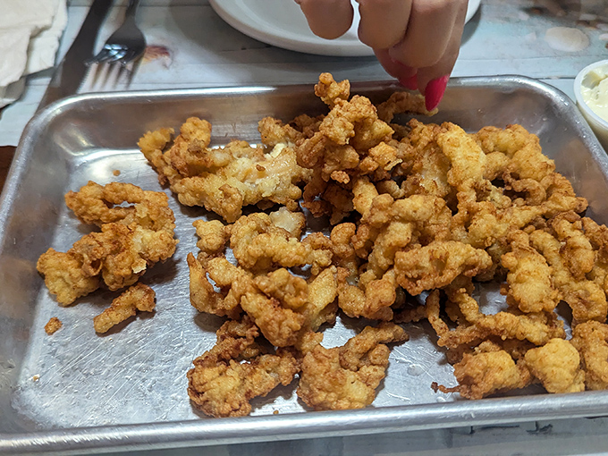 The holy grail of fried clams&mdash;crispy, tender, and abundant. Like potato chips, it's physically impossible to eat just one.