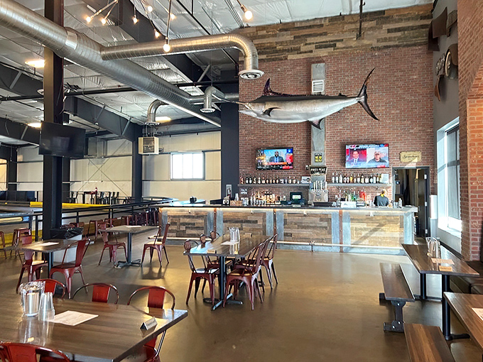 Between races, refuel in a dining area that feels like the perfect pit stop&mdash;minus the frantic tire changes and fuel spills.