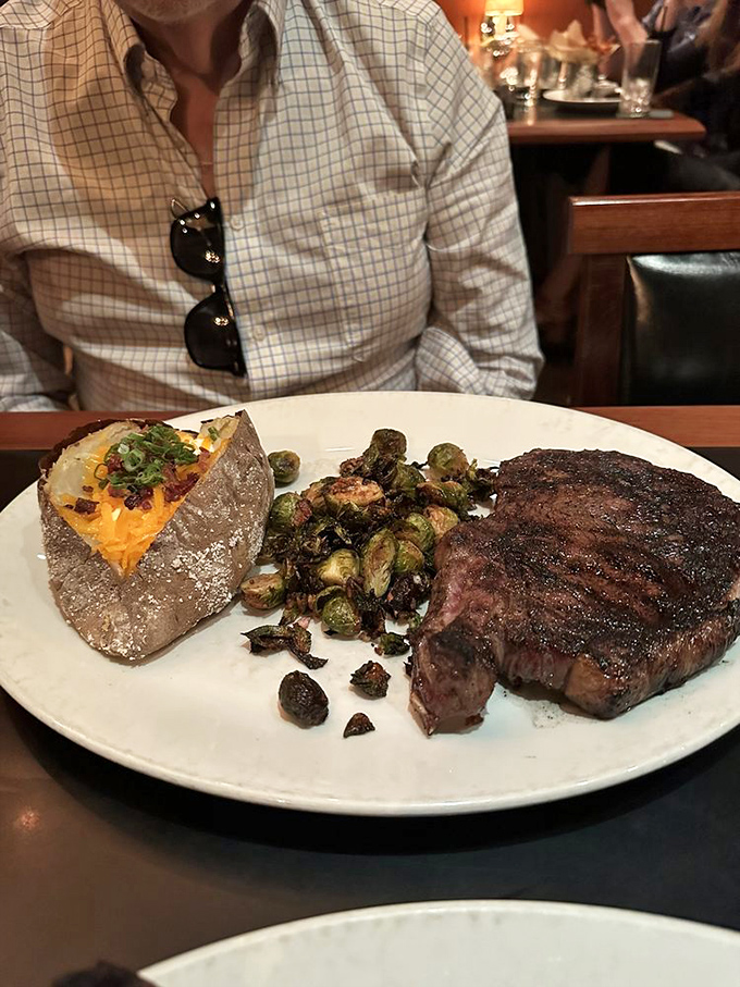 Behold the seared tuna&mdash;a culinary mullet: business-seared on the outside, party-rare on the inside. Those fingerling potatoes aren't too shabby either.