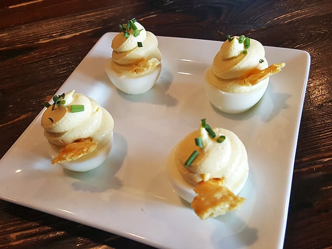 These deviled eggs aren't just appetizers, they're conversation starters. The kind of dish that makes you pause mid-sentence and say, "Wait, you have to try this."