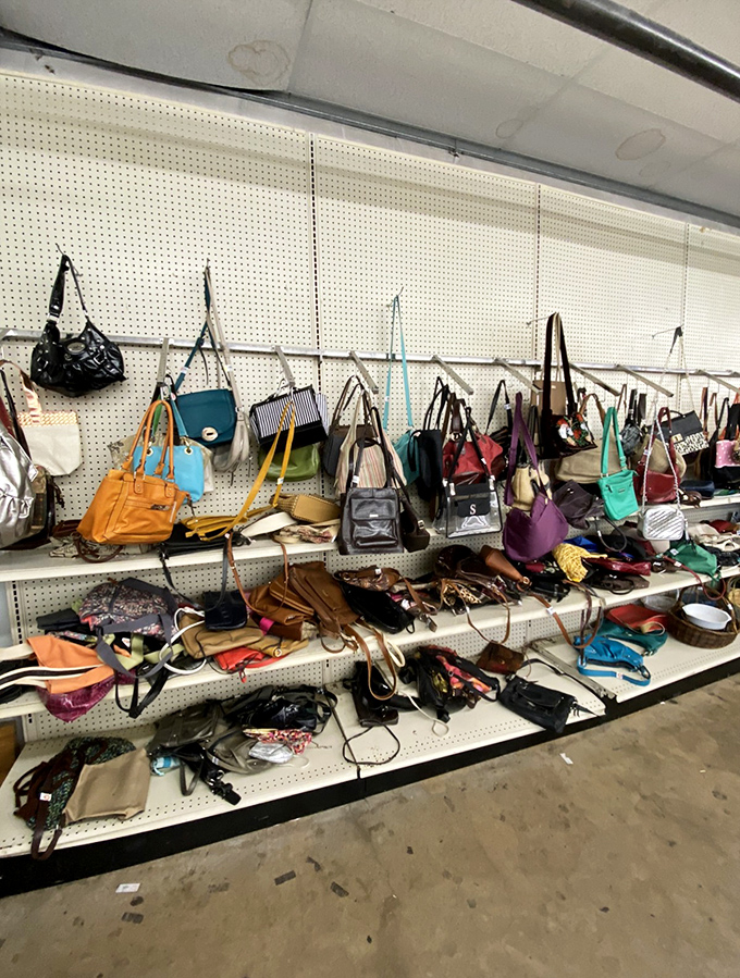 Handbag heaven or purse purgatory? Either way, this colorful collection offers more options than a dating app for accessories enthusiasts.