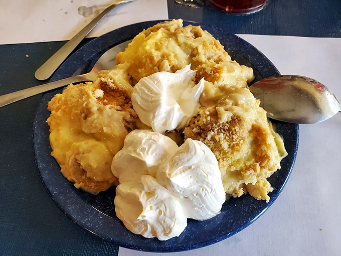 Not your average banana pudding! This cloud-like dessert with its vanilla wafer crumble might be worth driving across state lines for.