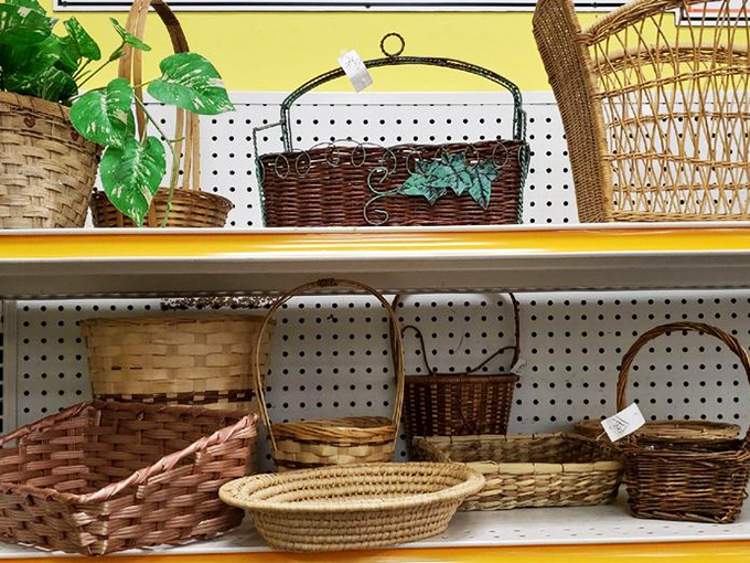 Basket paradise! These woven wonders await their second act&mdash;perhaps as your picnic companion or that bohemian wall display you've been planning since Pinterest began.