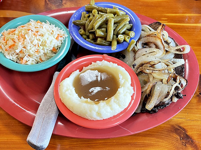 Liver and onions&mdash;the dish that separates casual diners from true food enthusiasts. Those mashed potatoes with gravy could heal what ails you.