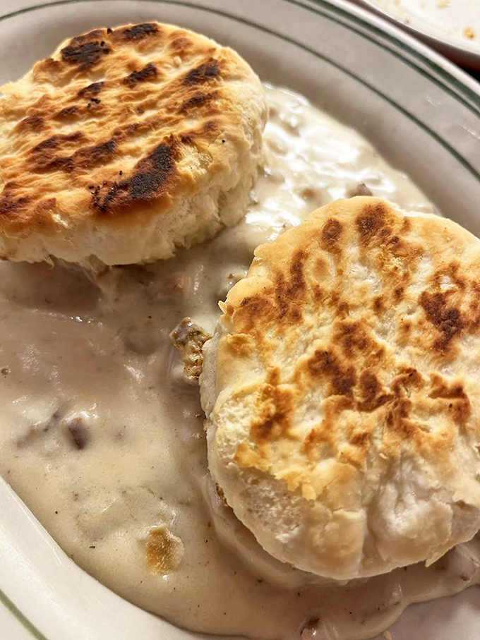 These biscuits and gravy aren't just breakfast&mdash;they're an edible hug on a plate, golden and soul-warming.