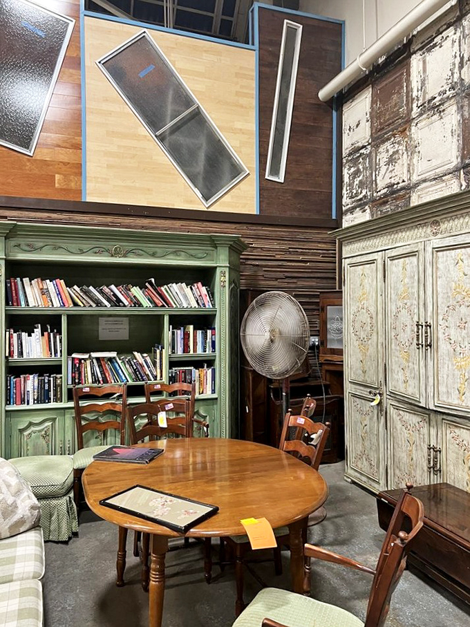 This isn't just a bookshelf&mdash;it's a literary speakeasy, complete with vintage volumes and enough character to star in its own period drama.