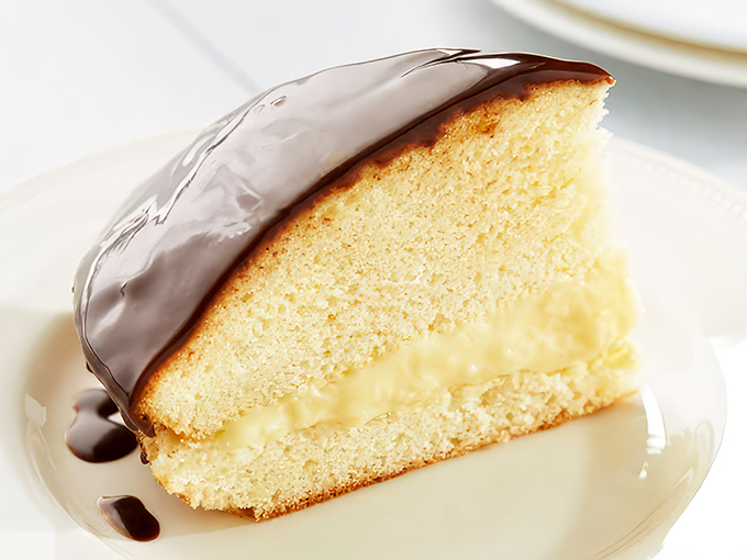 Boston cream pie that bridges the gap between cake and pie&mdash;diplomatic deliciousness that would end dessert table debates nationwide.
