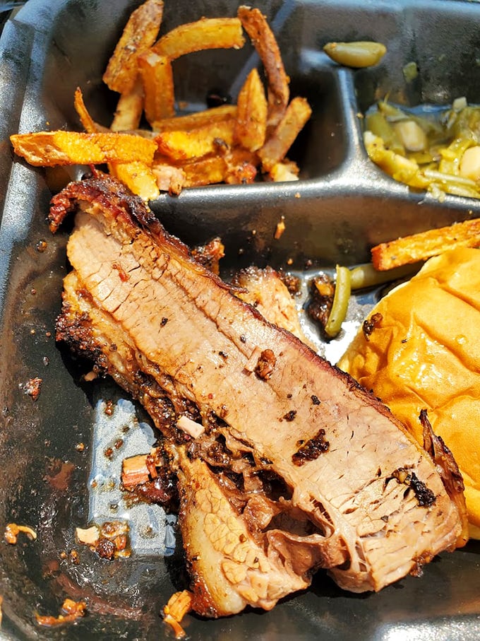 Architecture of flavor: layers of smoky perfection with that signature pink ring that whispers, "I took my time getting here."