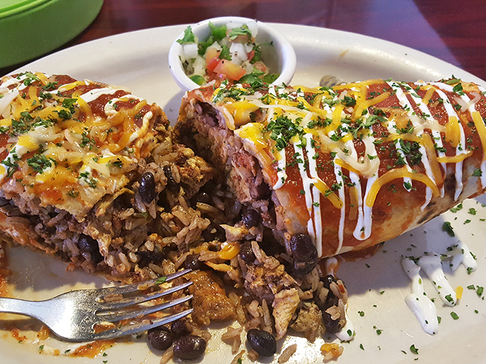 The cross-section reveals the truth: this isn't just a burrito&mdash;it's an architectural masterpiece of perfectly balanced flavors and textures.