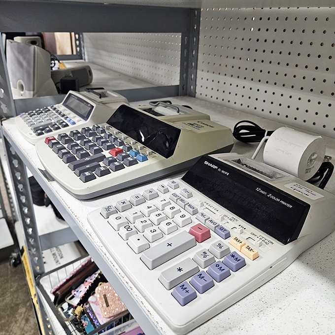 Vintage calculators and cash registers&mdash;the dinosaurs of commerce that somehow make Excel spreadsheets seem soulless by comparison.
