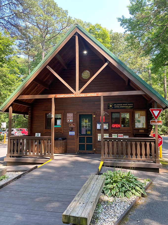 Not exactly the Ritz-Carlton, but this rustic camp store has saved many a forgotten marshmallow situation. Adventure headquarters at its finest.