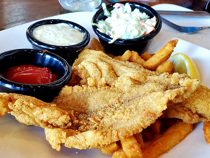 The catfish here doesn't need a fancy introduction&mdash;it lets its perfectly crispy exterior and tender flesh do all the talking.