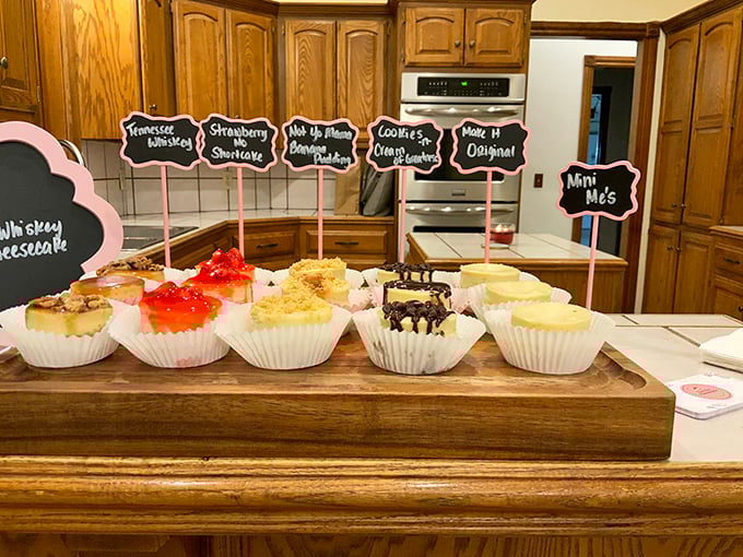 A cheesecake flight that lets you sample multiple flavors without commitment issues. Dating should be this easy.