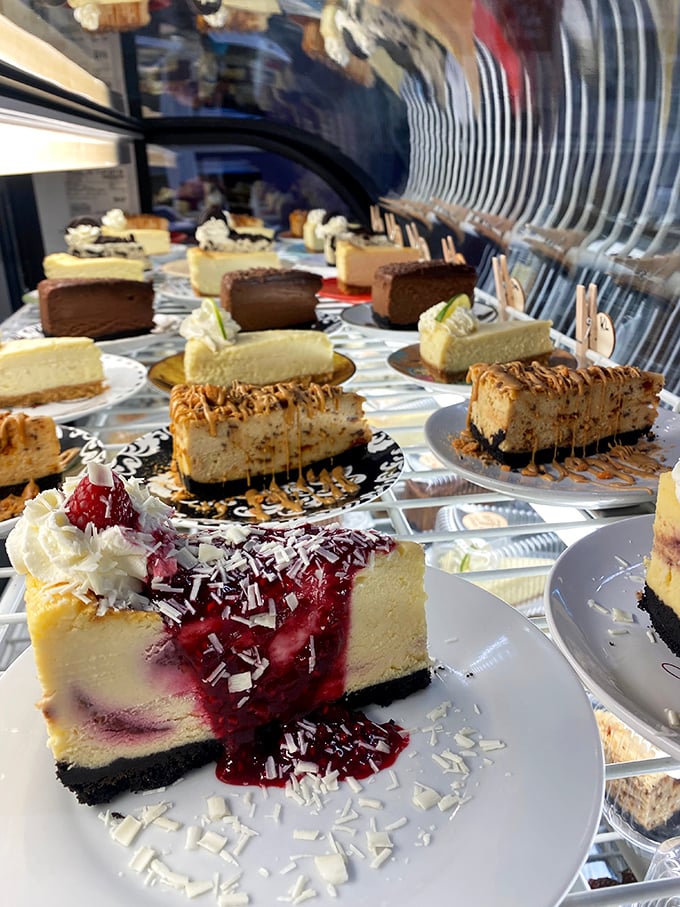 A sampler box that solves life's greatest dilemma: which cheesecake to choose? The correct answer is clearly "all of them."