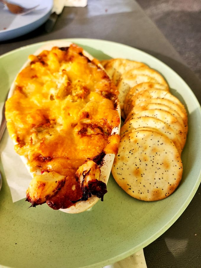 Bubbling cheese meets sweet crab in this dip that's caused more sharing disputes than the last slice of birthday cake at a family reunion.