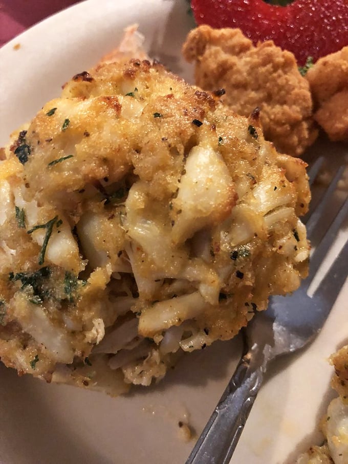 Look at that crab-to-filler ratio! Like a beautiful seafood jigsaw puzzle where every piece is the good part.