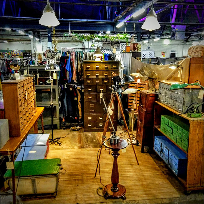 These wooden drawers once organized someone's life decades ago; now they're ready to bring character to yours. Time travel, one cabinet at a time.