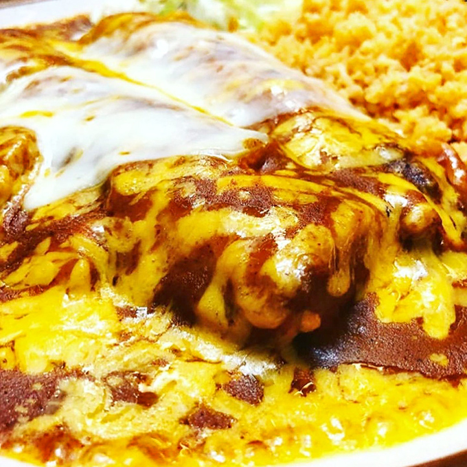 Cheese meets sauce in a melty Mexican masterpiece. This enchilada doesn't need fancy plating or garnishes&mdash;it lets the unapologetically delicious flavors do all the talking.