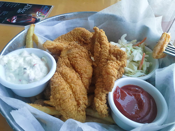 Golden-fried catfish that's crispy on the outside, flaky on the inside&mdash;the seafood equivalent of finding the perfect pair of jeans.