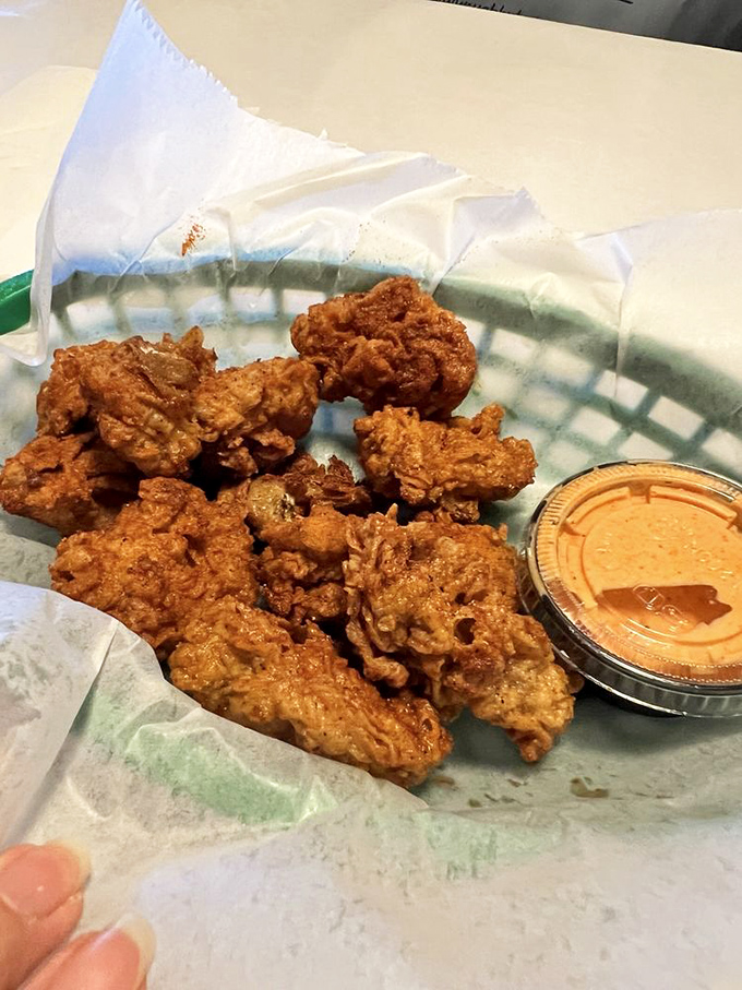 Fried oysters that maintain their briny soul while donning a crispy golden jacket. The perfect gateway for those who've been hesitant about these ocean treasures.