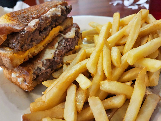 The Frisco Melt performs that magical diner alchemy: transforming simple ingredients into something worth driving across county lines for.