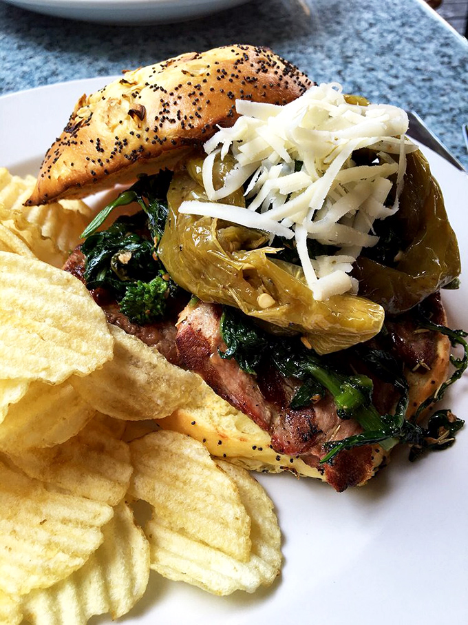 This sandwich isn't merely assembled &ndash; it's architected. Those chips aren't a side; they're a well-deserved supporting cast to the main character.