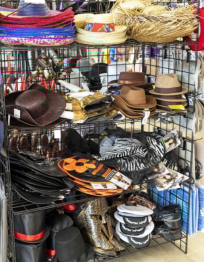 A hat collection that would make Indiana Jones jealous, offering everything from cowboy cool to derby-day elegance at fraction-of-retail prices.