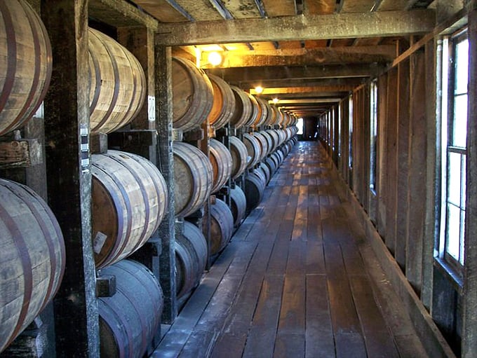 Heaven's rickhouse corridor&mdash;where bourbon dreams mature in slumbering barrels. The angels take their share, but they've generously left plenty for us mortals.