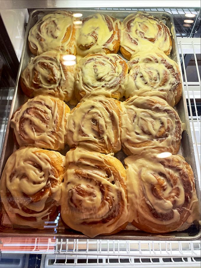 The Sistine Chapel of cinnamon rolls. Michelangelo would have wept, then asked for seconds and a glass of milk.