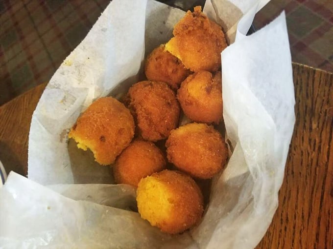 These golden orbs of cornmeal perfection could convert even the most dedicated carb-avoider. One bite and you'll understand why they're worth the drive.