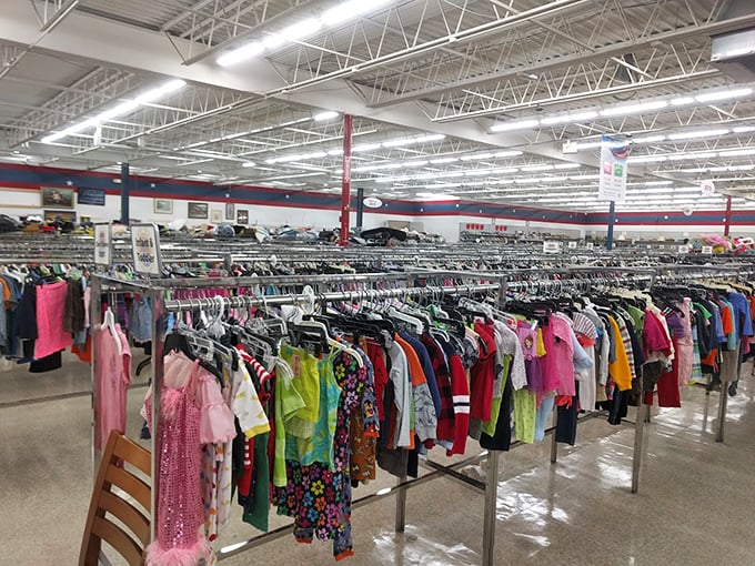 The children's clothing section: where little fashionistas can express themselves without maxing out your credit card.