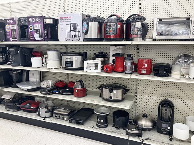 Kitchen appliance purgatory or culinary opportunity? These dormant coffee makers and slow cookers await their chance to serve up morning brews and family dinners again.