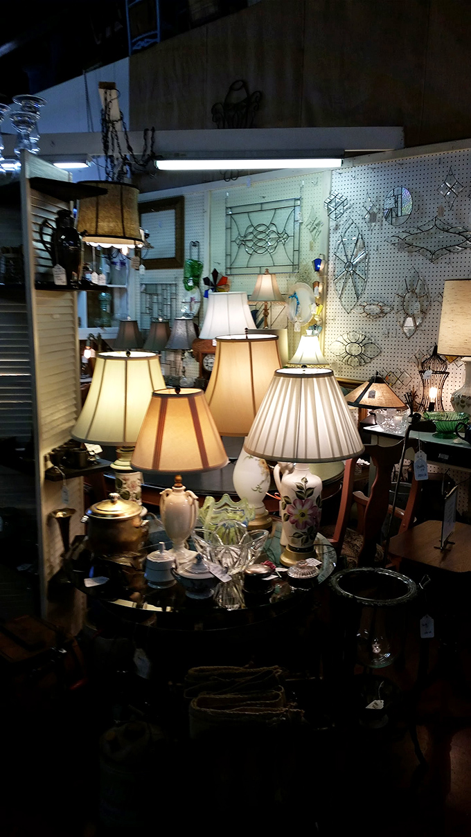 A gathering of lamps stands like a cocktail party of illumination styles&mdash;each one with a different personality but all sharing the same glow.