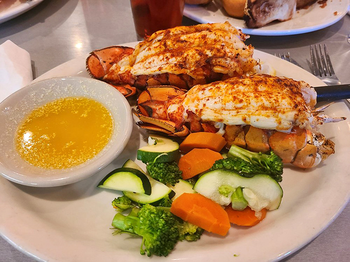 Lobster in the desert? These tails aren't just surviving&mdash;they're thriving! Sweet meat meets drawn butter in perfect harmony.