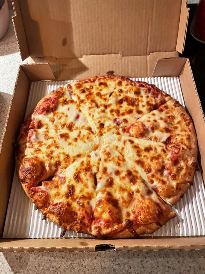 The cheese pizza that launched a thousand cravings. That perfectly bubbled crust and golden-brown cheese make simplicity something to celebrate.